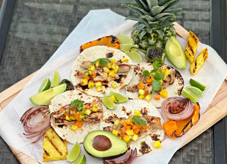 Chicken Tacos with Mango Pineapple Salsa - Oliva!